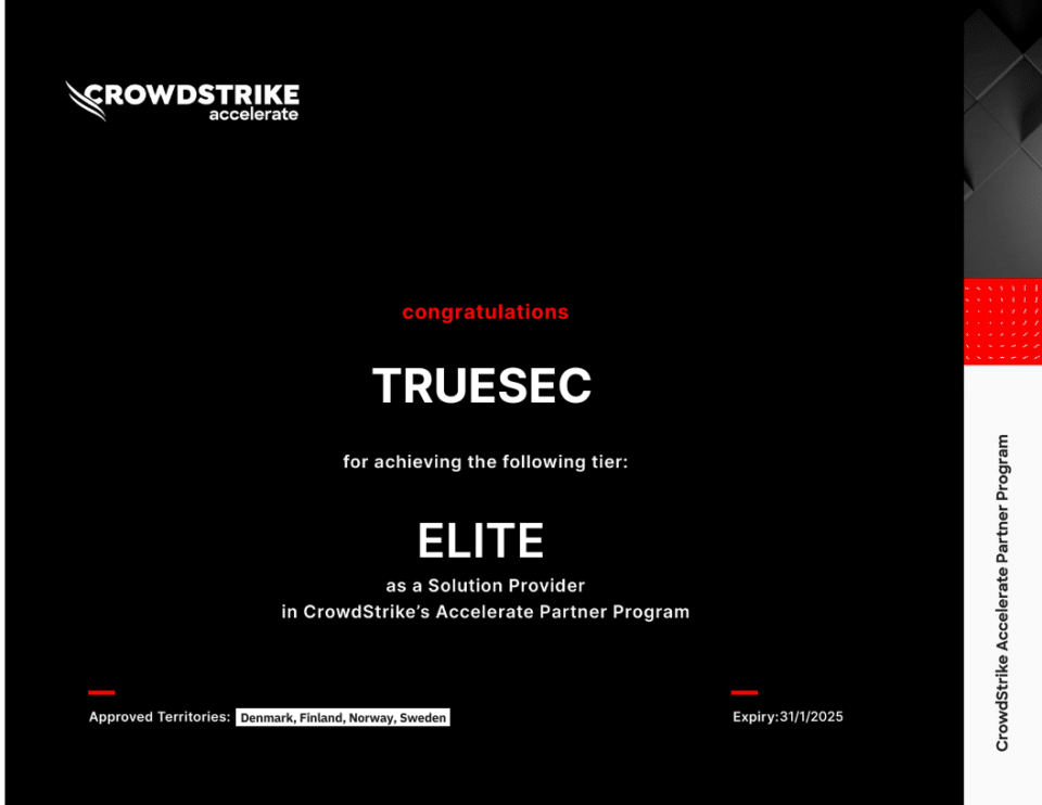 Truesec - Elite Partner CrowdStrike - Truesec